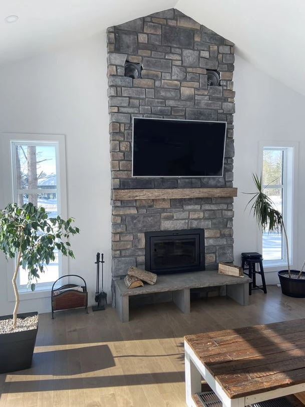 RenoStone® Concrete 'Wood' Fireplace Mantels - Cohen and Cohen Natural ...