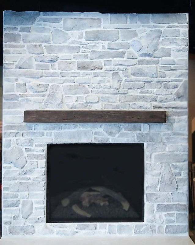 RenoStone® Concrete 'Wood' Fireplace Mantels - Cohen and Cohen Natural ...