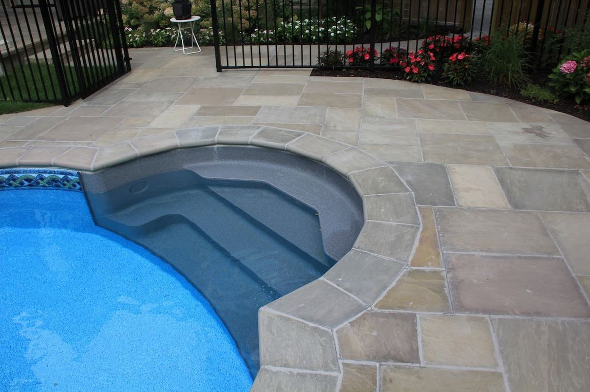 Banas Stones® Bullnose Coping Slate Grey - Cohen and Cohen Natural Stone