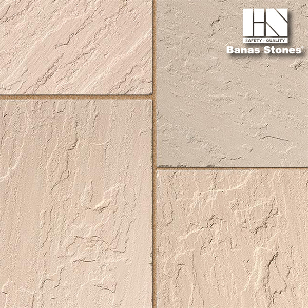 Banas Stones® Square Cut Flagstone Beige - Cohen and Cohen Natural Stone