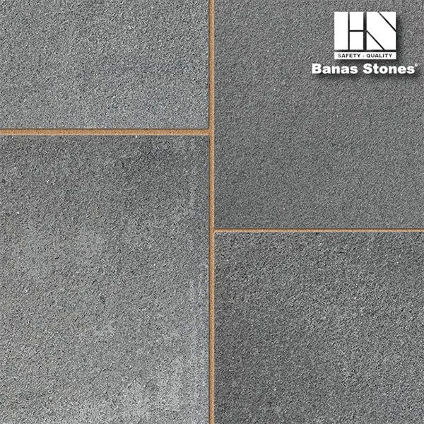 Banas Stones® Square Cut Flagstone Fine Grey - Cohen and Cohen Natural ...