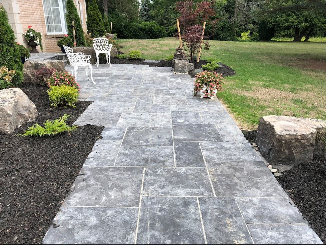 Banas Stones® Square Cut Flagstone Silver Grey - Cohen and Cohen ...