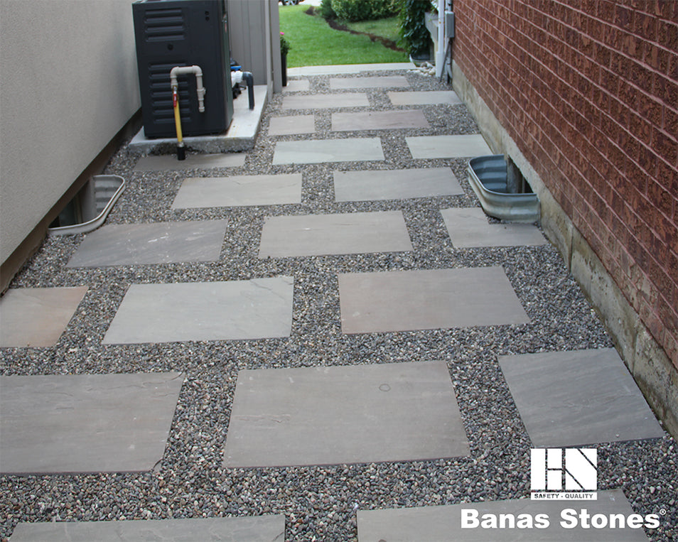 Banas Stones® Square Cut Flagstone Slate Grey - Cohen and Cohen Natural ...