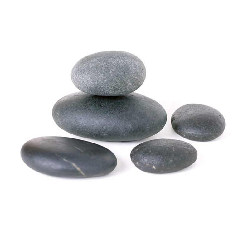 Stone Decorative® Semi-Polished Slate-Black Pebbles — Cohen and Cohen ...