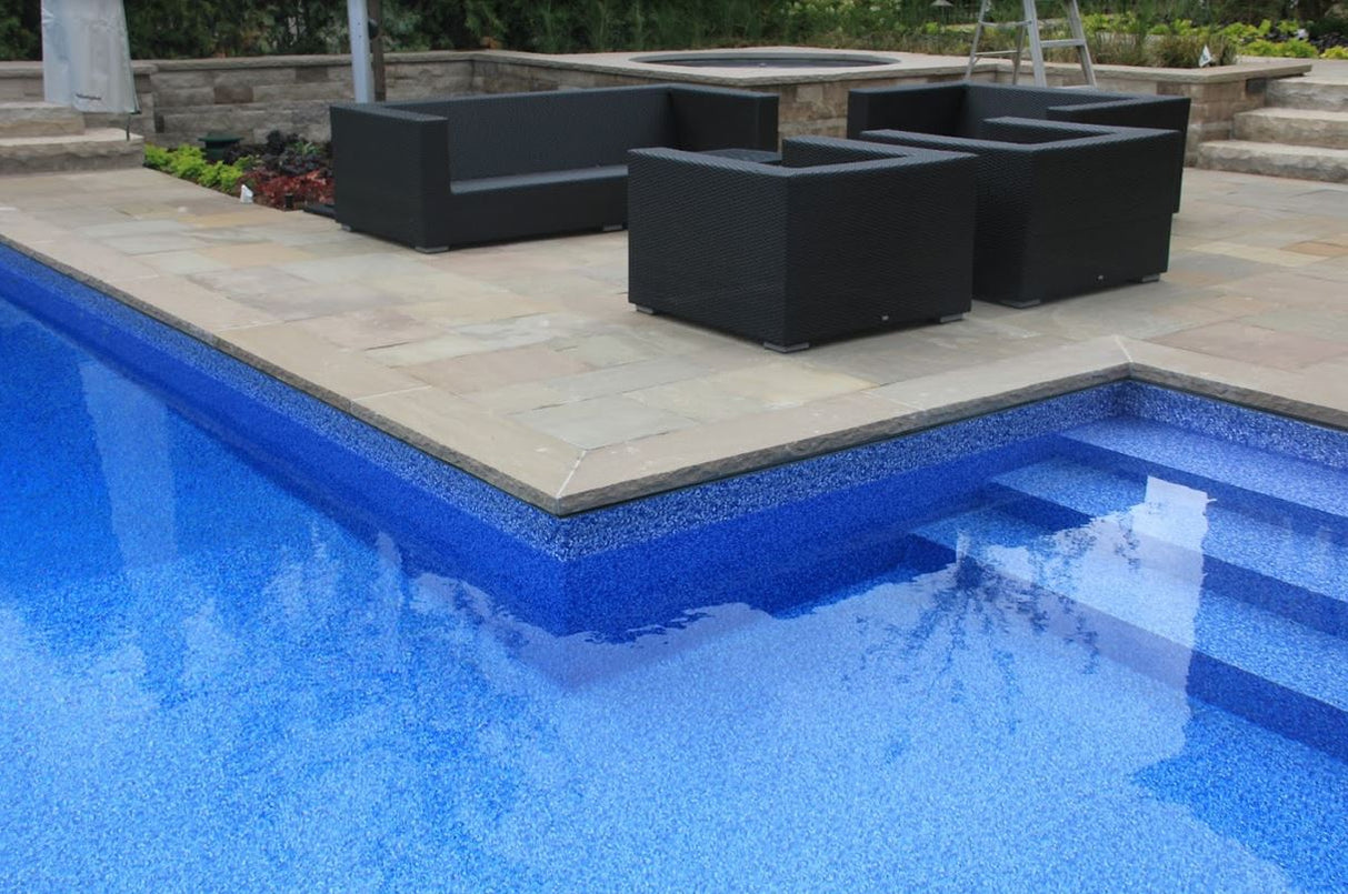 Banas Stones® Rockfaced Coping Lavender - Cohen and Cohen Natural Stone