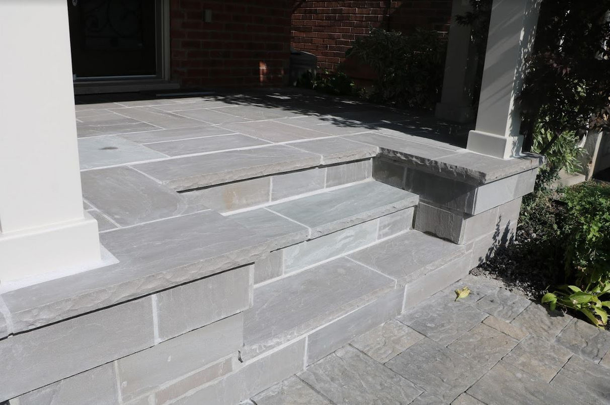 Banas Stones® Rockfaced Coping Slate Grey - Cohen and Cohen Natural Stone